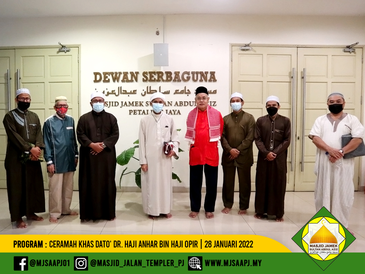 CERAMAH KHAS DATO’ SERI UTAMA DIRAJA MUFTI SELANGOR – Masjid Jamek ...